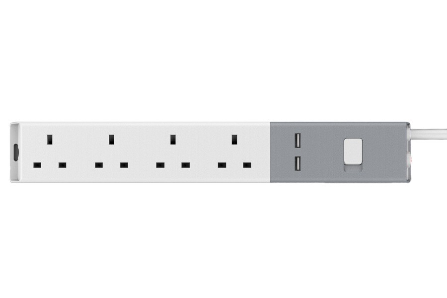 Hyundai 4-Way Extension Socket 3M | 13A Power Strip with USB Options