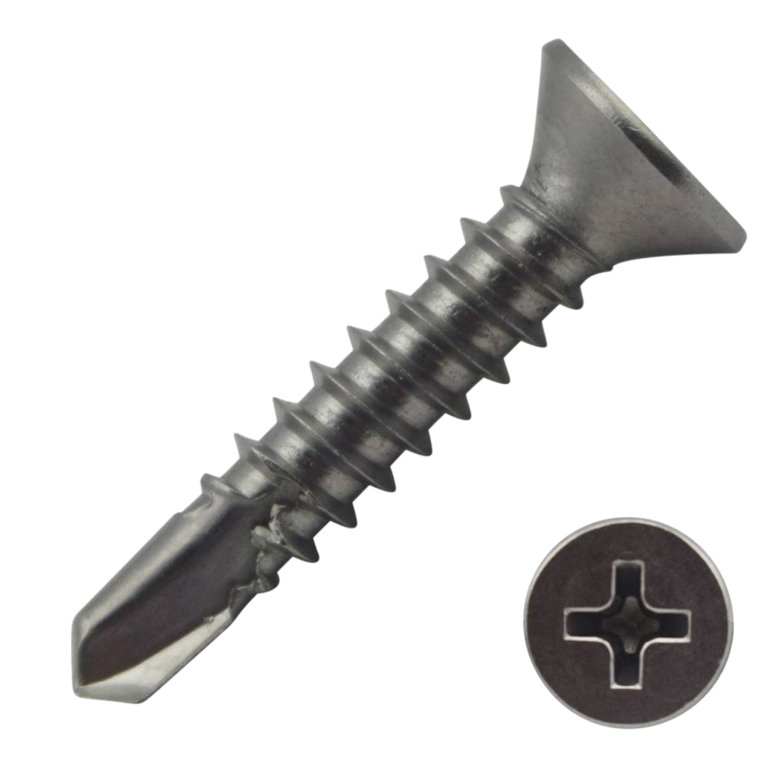 TAS #7 Self-Drilling Bugle Head Screws | Black Phosphated (Taiwan) | Madar